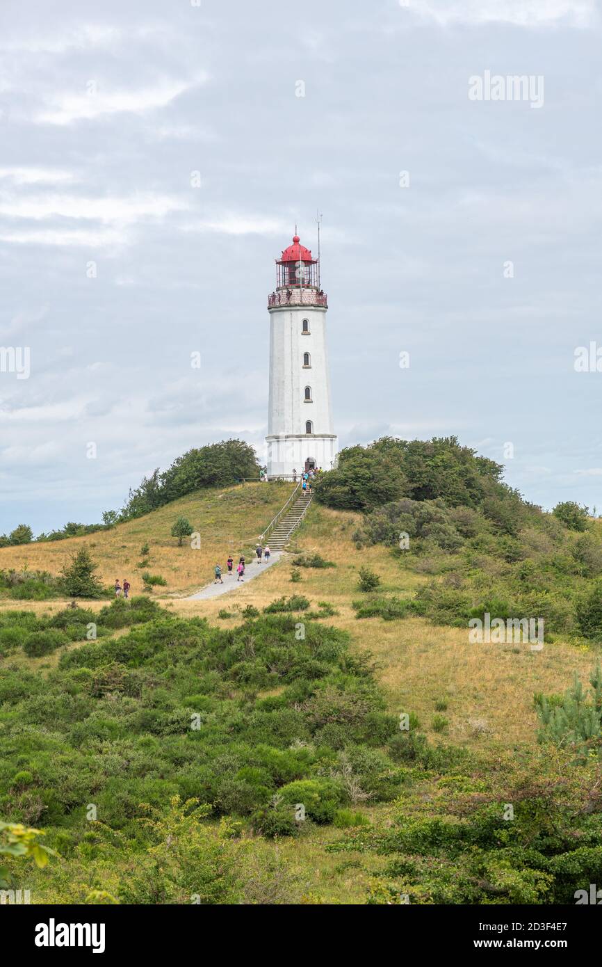 lighthouse on the german island hiddensee in the baltic sea Stock Photo ...
