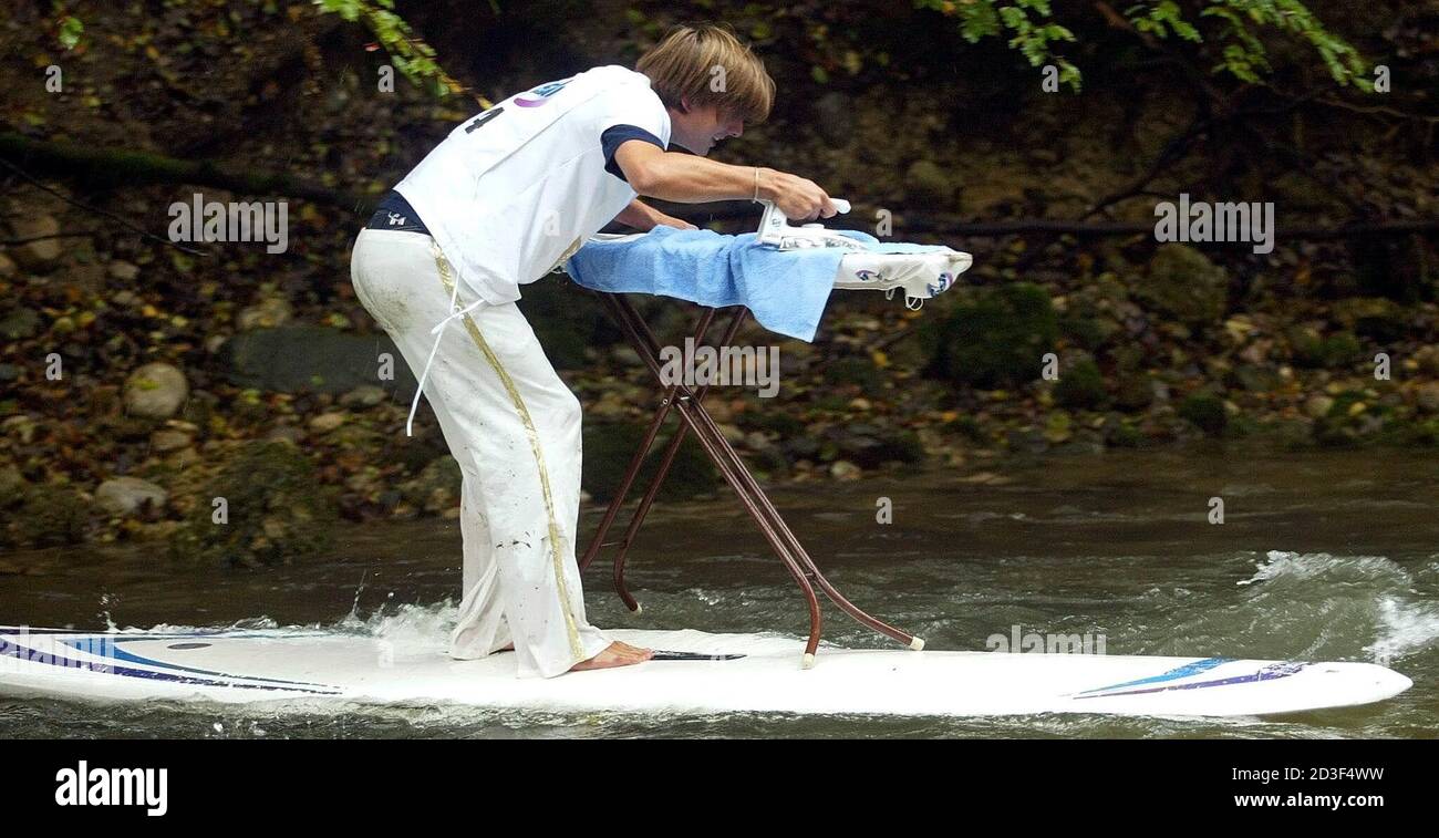Extreme ironing 2002 hi-res stock photography and images - Alamy