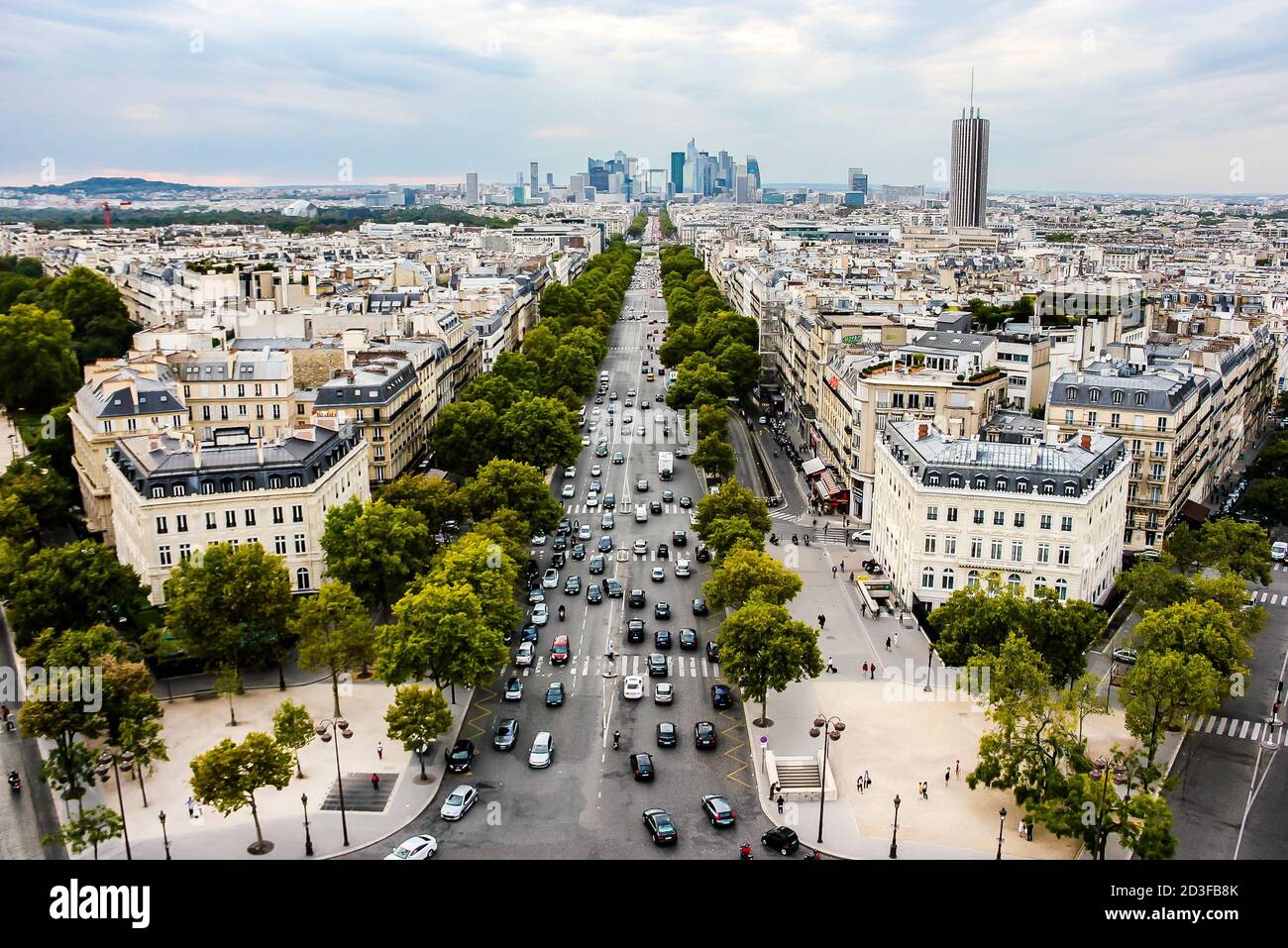 Triomphe paris aerial hi-res stock photography and images - Alamy