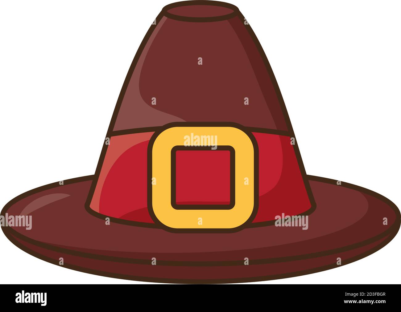 Pilgrim hat clipart Cut Out Stock Images & Pictures - Alamy