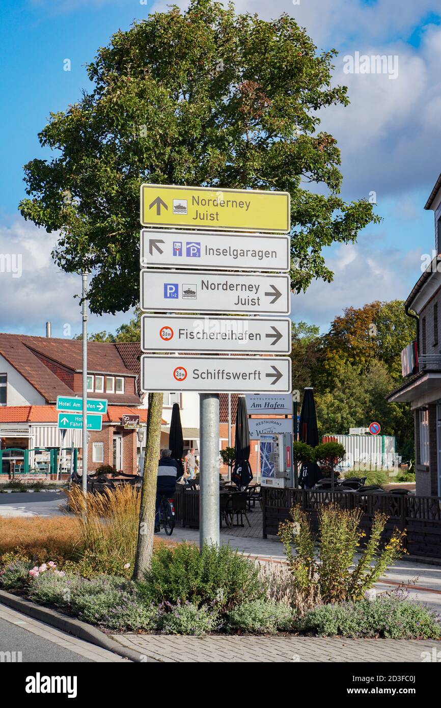 Road sign. Norden. East Frisia. Germany Stock Photo - Alamy