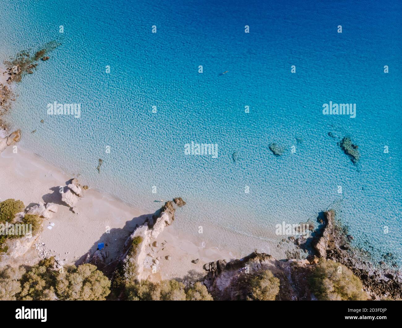 Tropical beach of Voulisma beach, Istron, Crete, Greece Stock Photo - Alamy