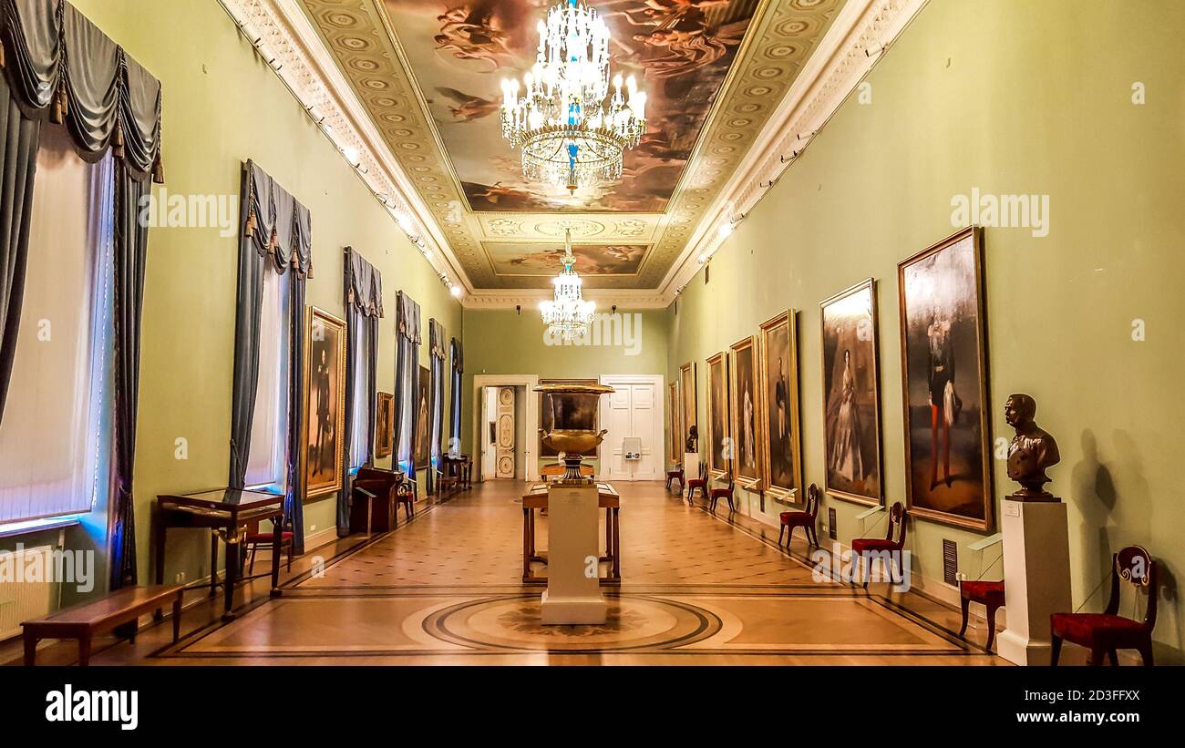 Mikhailovsky castle interior hi-res stock photography and images - Alamy