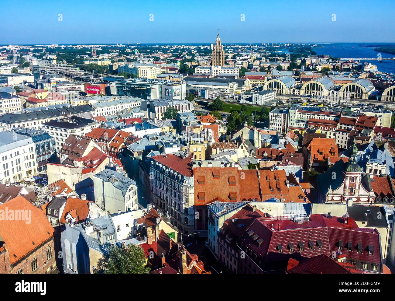 Riga latvia aerial hi-res stock photography and images - Alamy