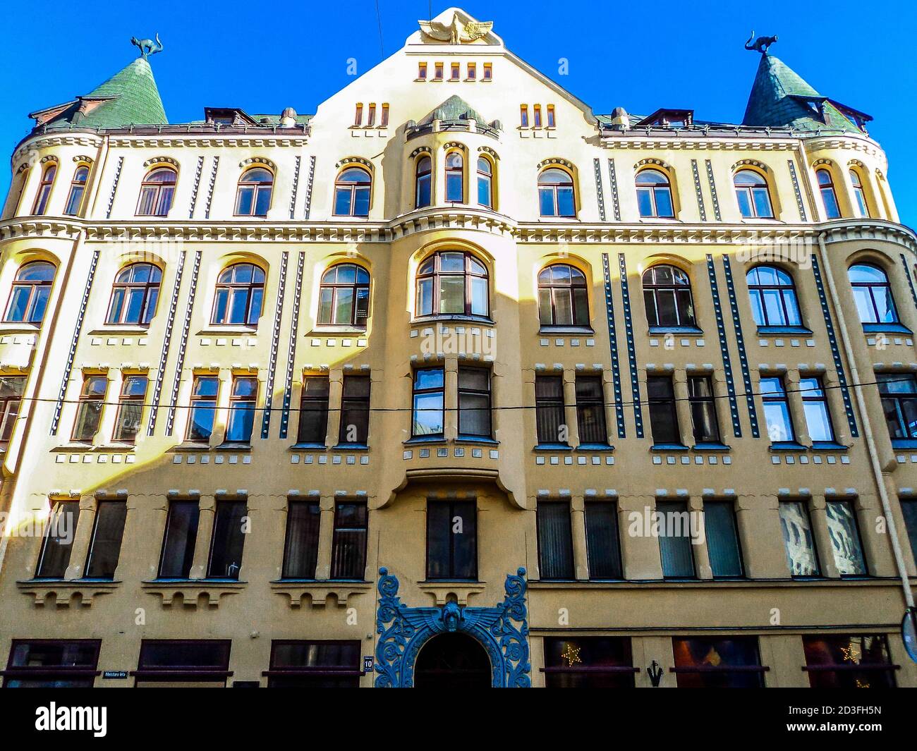 Cat house. Riga, Latvia Stock Photo - Alamy