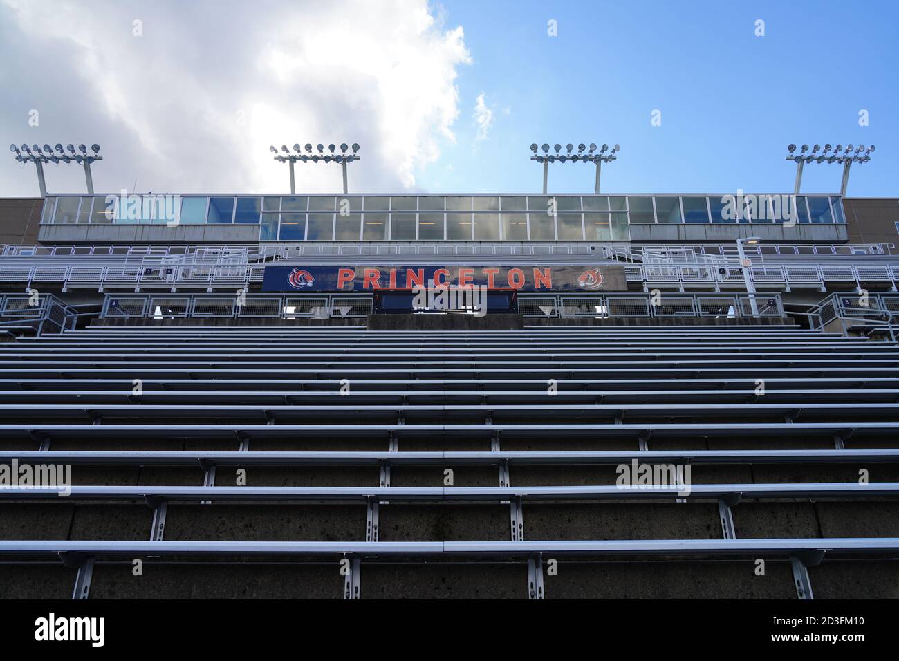 PRINCETON, NJ -2 OCT 2020- View of the Powers Field stadium on the ...