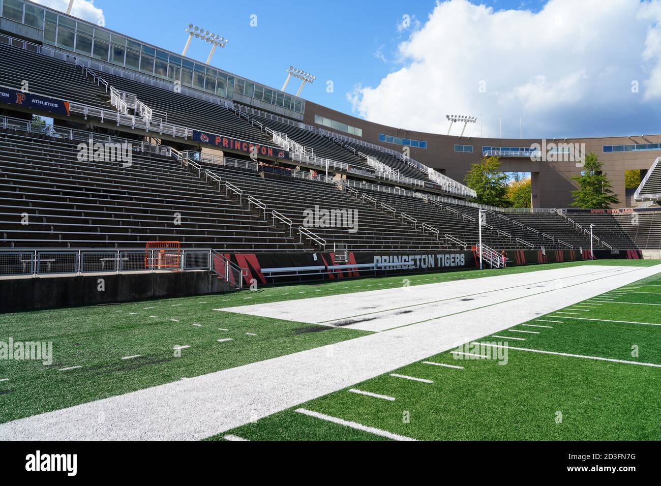 PRINCETON, NJ -2 OCT 2020- View of the Powers Field stadium on the ...