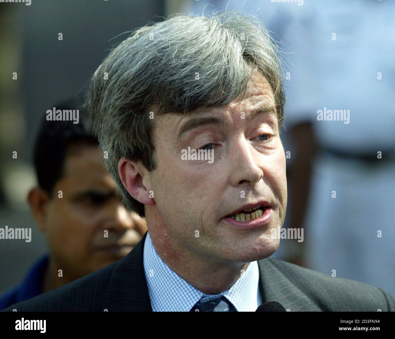 Has written to the british prime minister tony blair hi-res stock ...