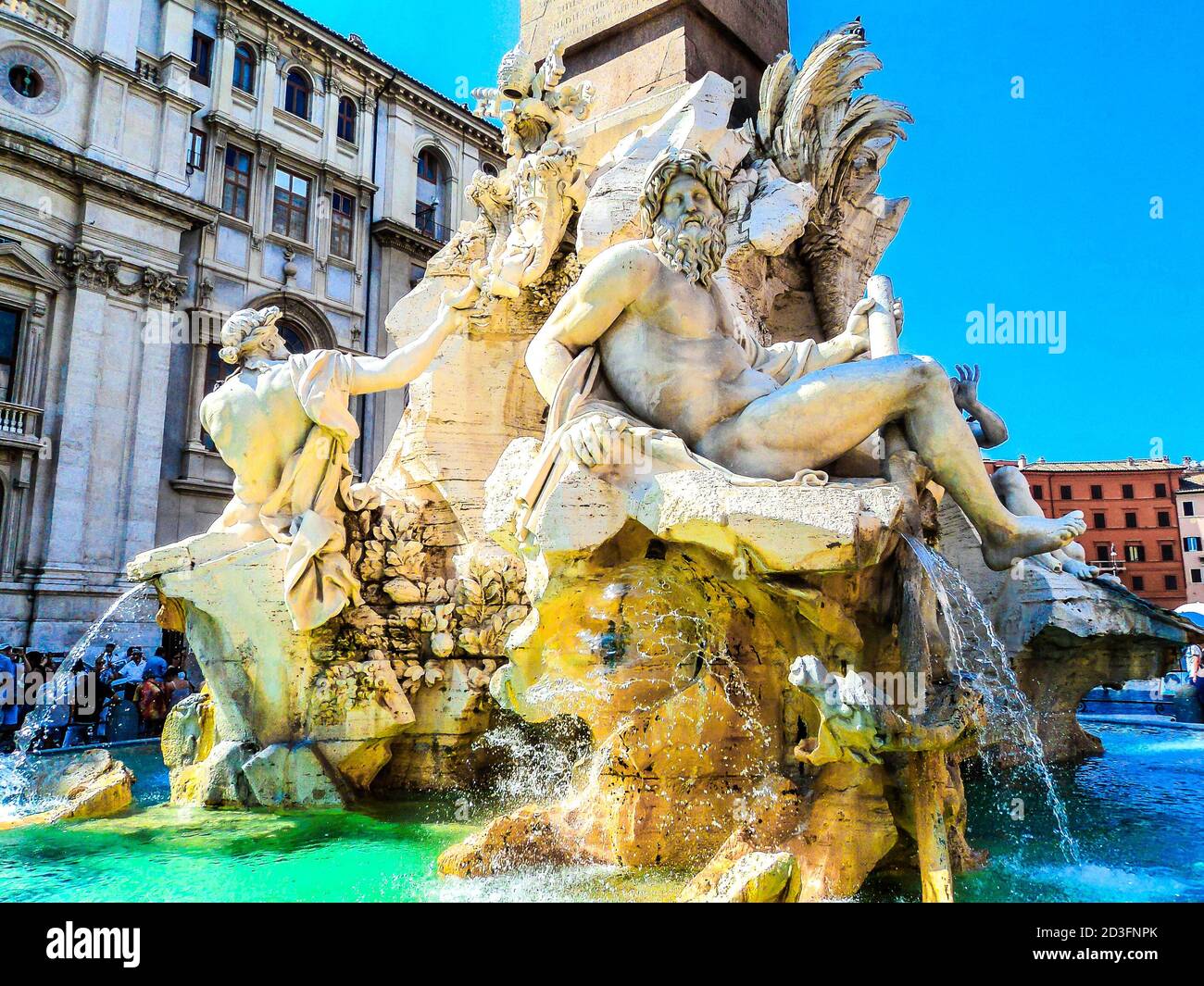 Fountain four rivers hi-res stock photography and images - Alamy