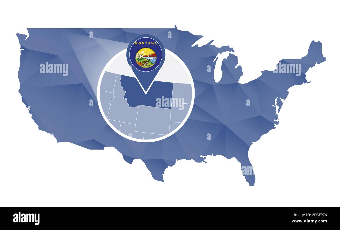 Map of helena montana Stock Vector Images - Alamy