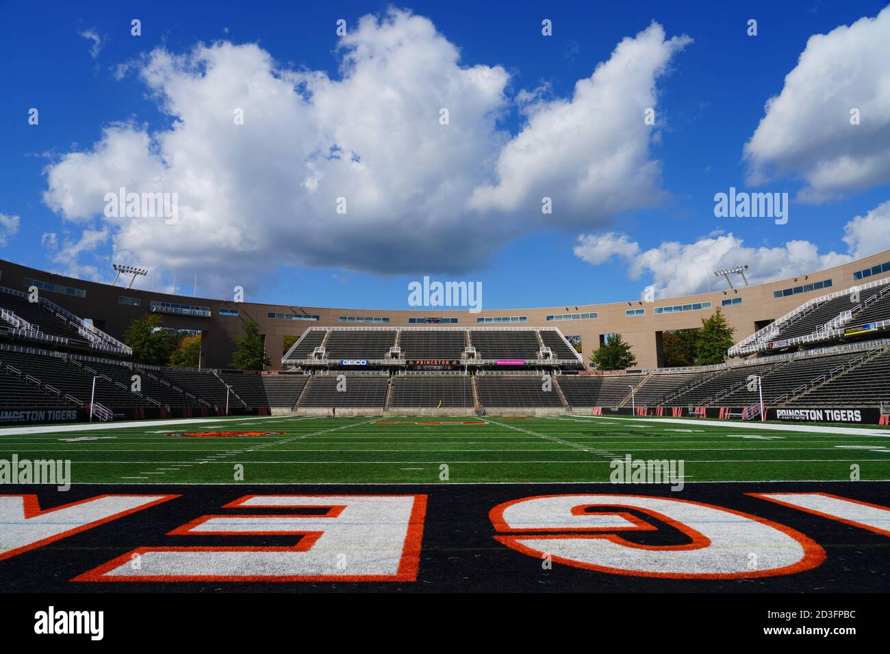 PRINCETON, NJ -2 OCT 2020- View of the Powers Field stadium on the ...