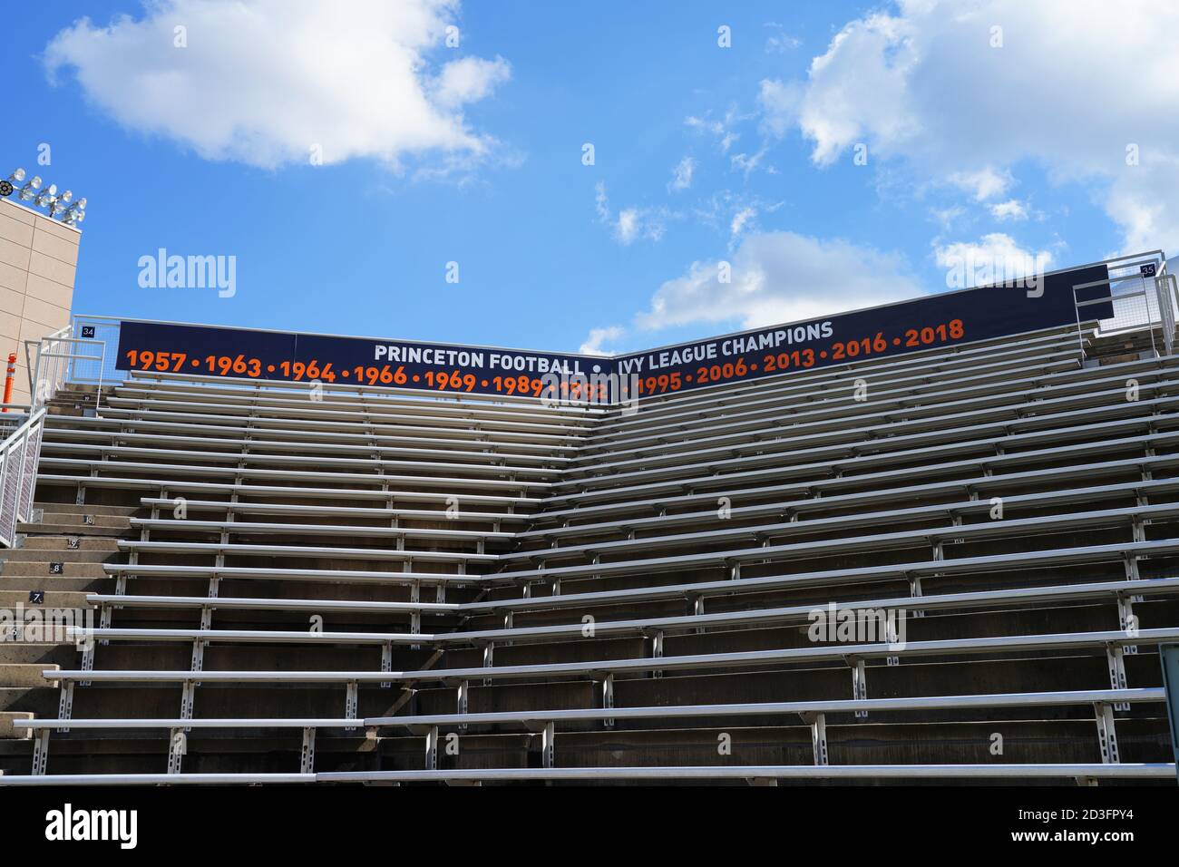 PRINCETON, NJ -2 OCT 2020- View of the Powers Field stadium on the ...