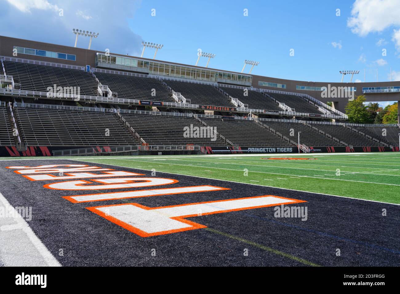 PRINCETON, NJ -2 OCT 2020- View of the Powers Field stadium on the ...