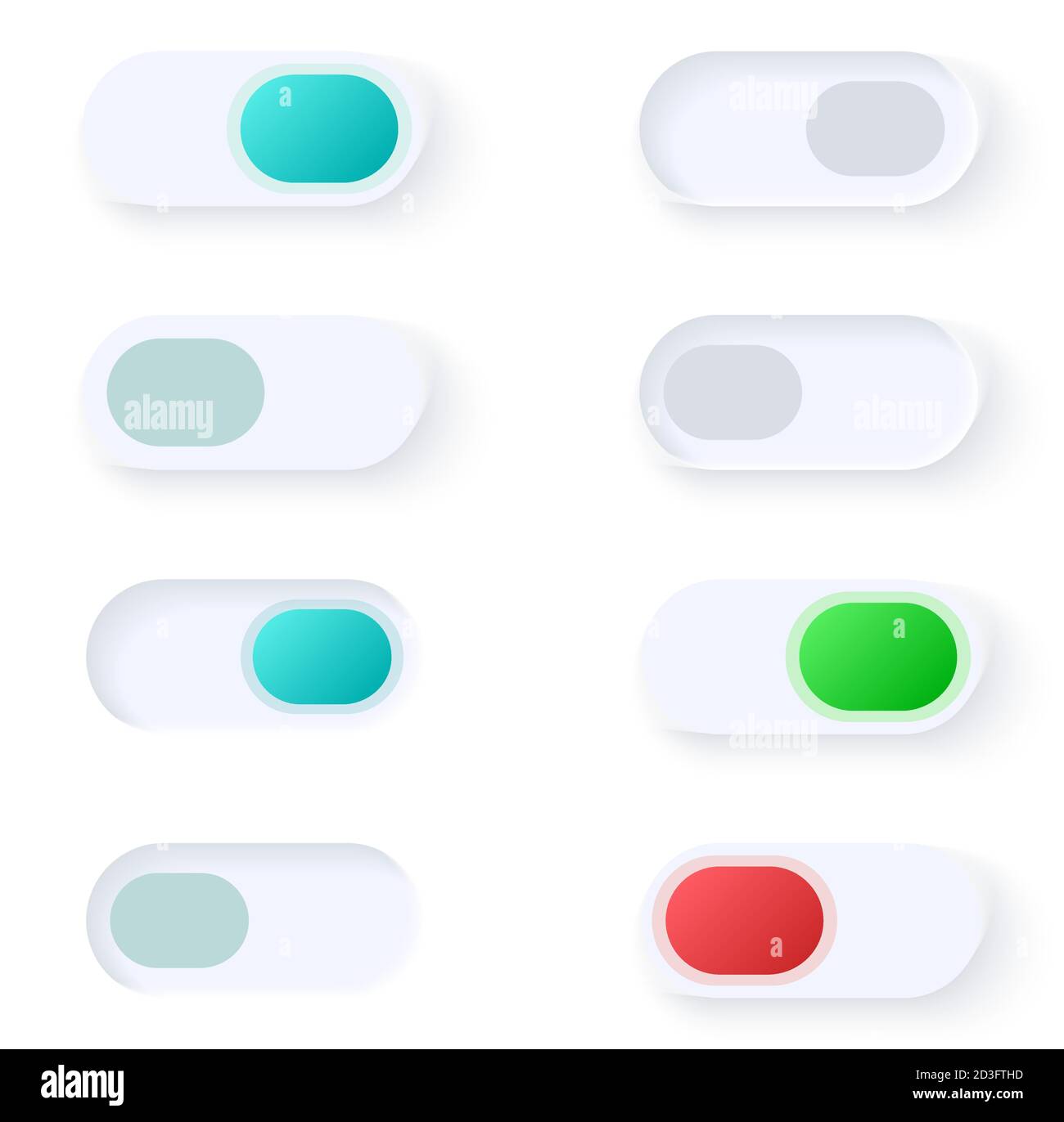 Active and inactive switches UI elements kit Stock Vector Image & Art ... Active and inactive switches UI elements kit Stock Vector Image & Art ...