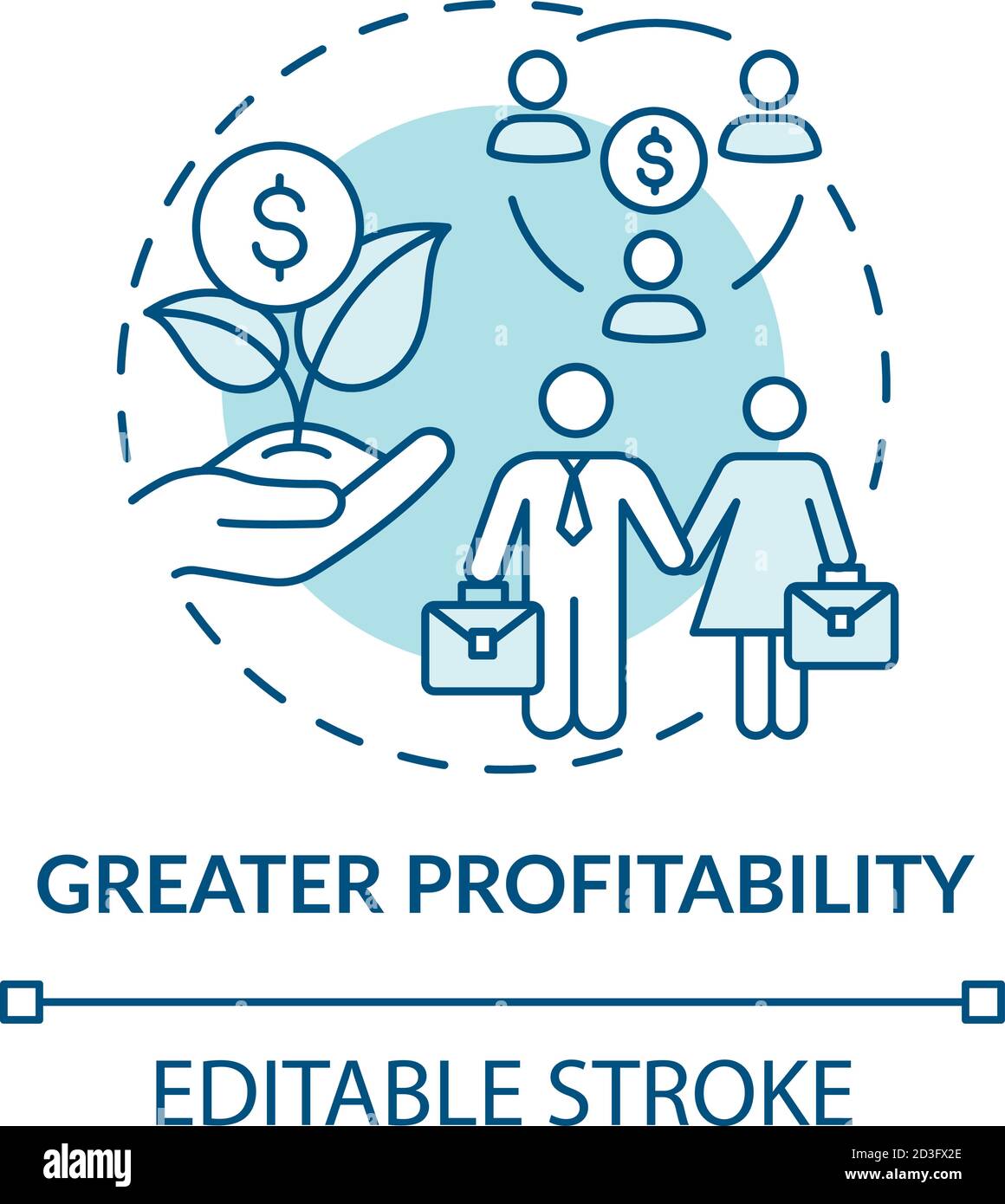 Profitability target Stock Vector Images - Alamy