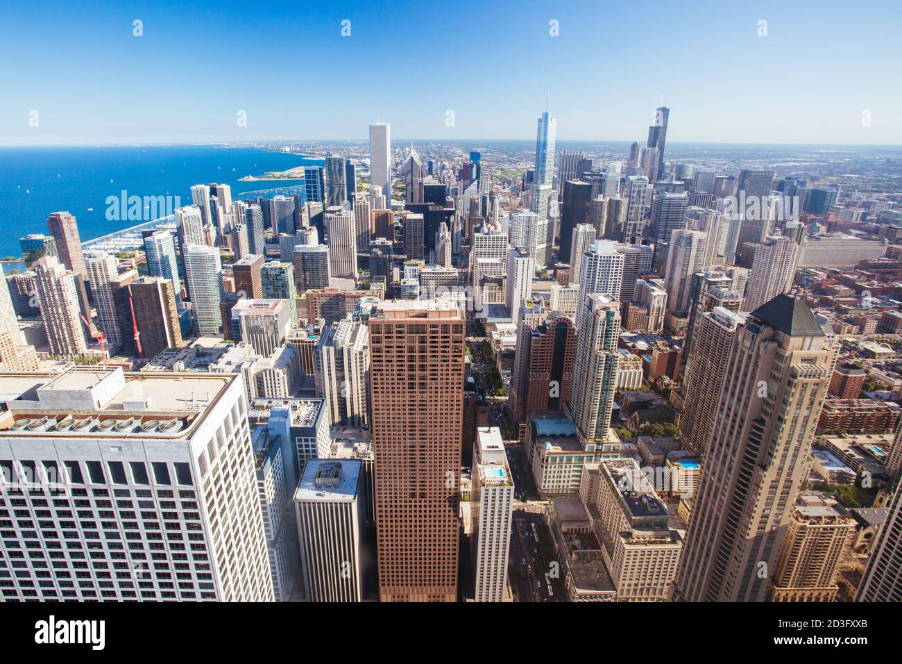 The Chicago Skyline in USA Stock Photo - Alamy