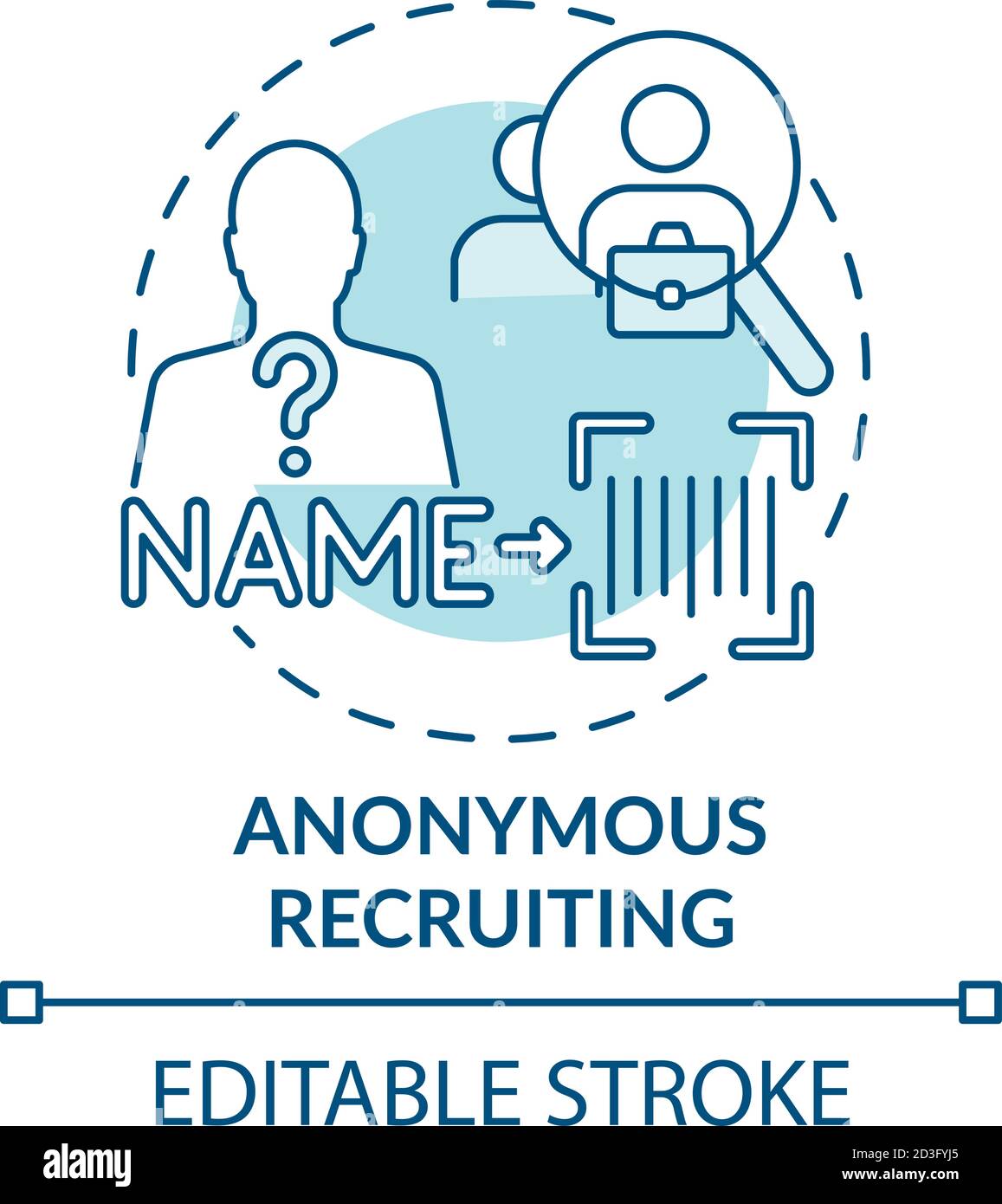 Man drawing recruitment concept Cut Out Stock Images & Pictures - Alamy