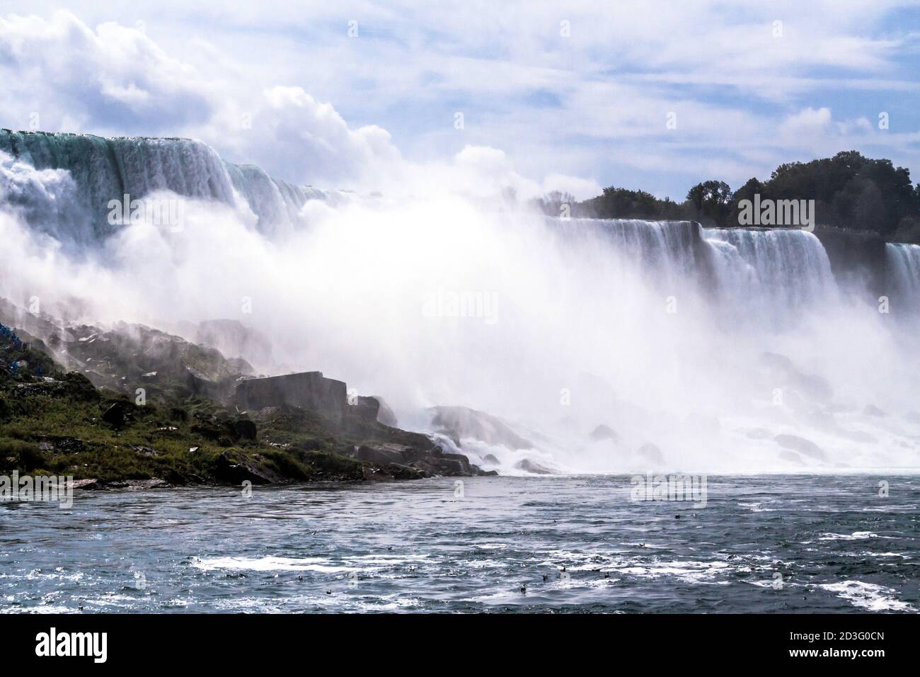 scenic landscape and travel images of Niagara Falls taken from new York ...