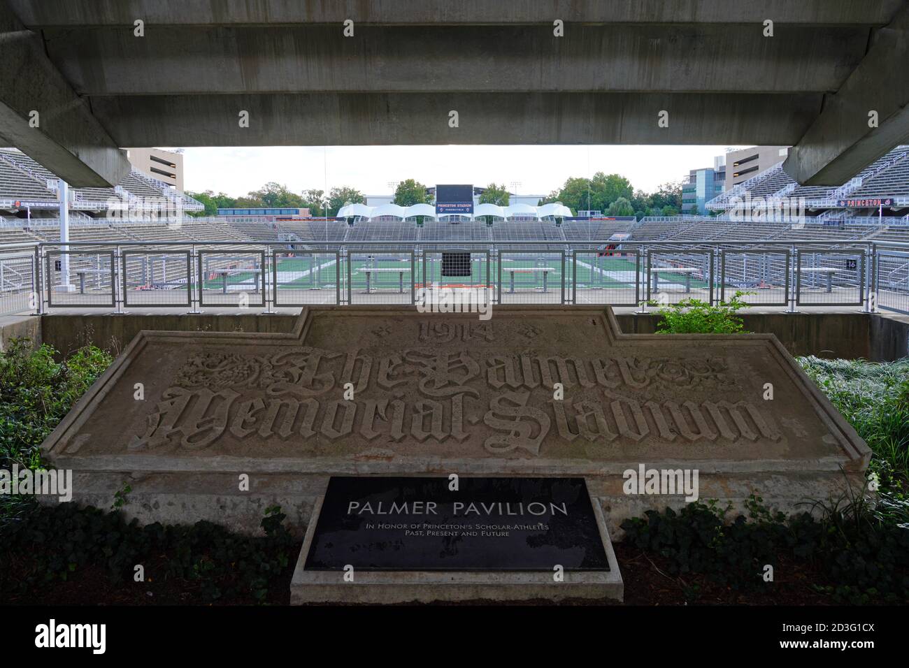 PRINCETON, NJ -2 OCT 2020- View of the Powers Field stadium on the ...