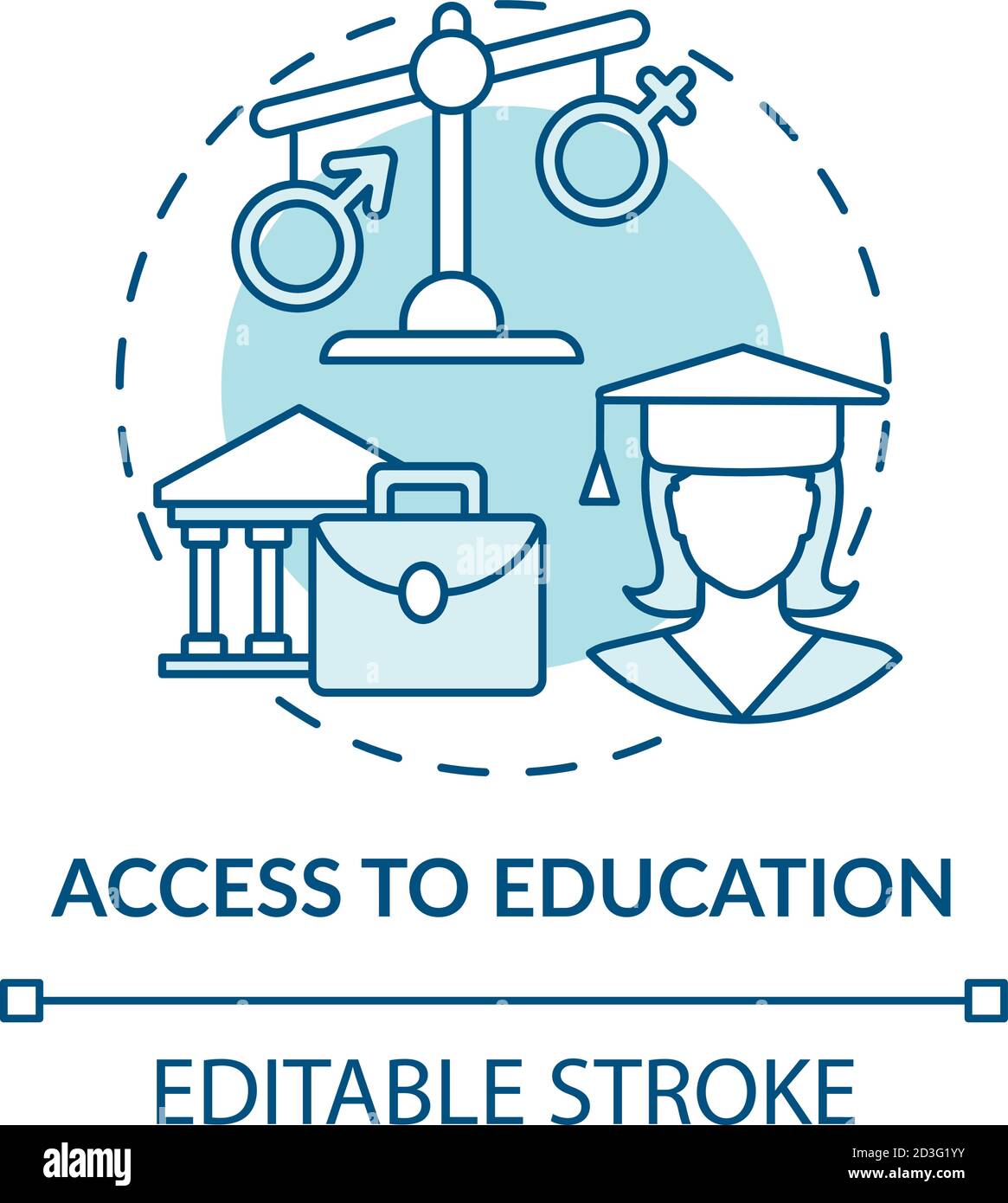 Access to education concept icon Stock Vector Image & Art - Alamy