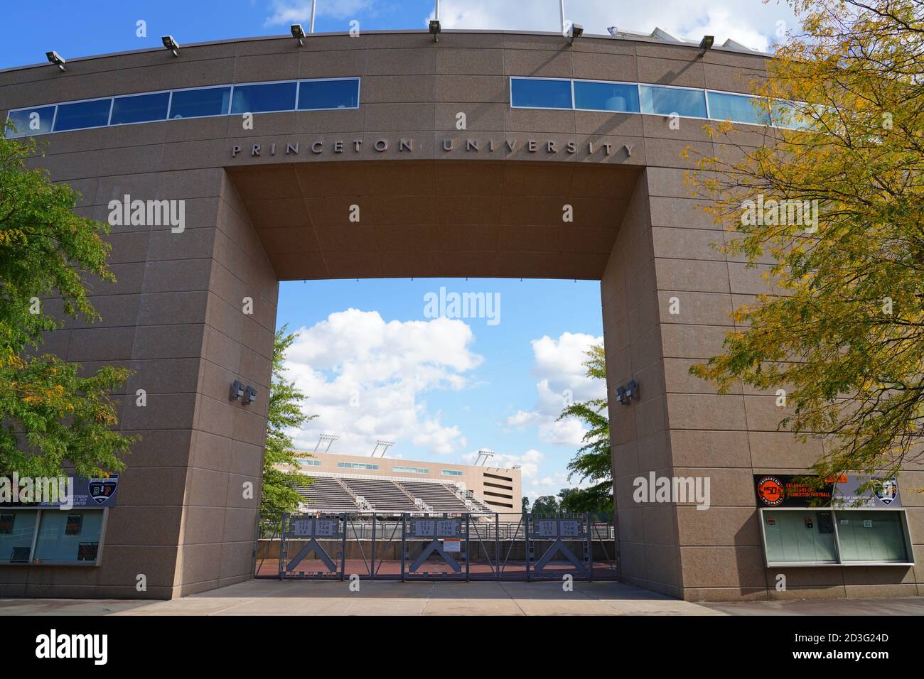 PRINCETON, NJ -2 OCT 2020- View of the Powers Field stadium on the ...