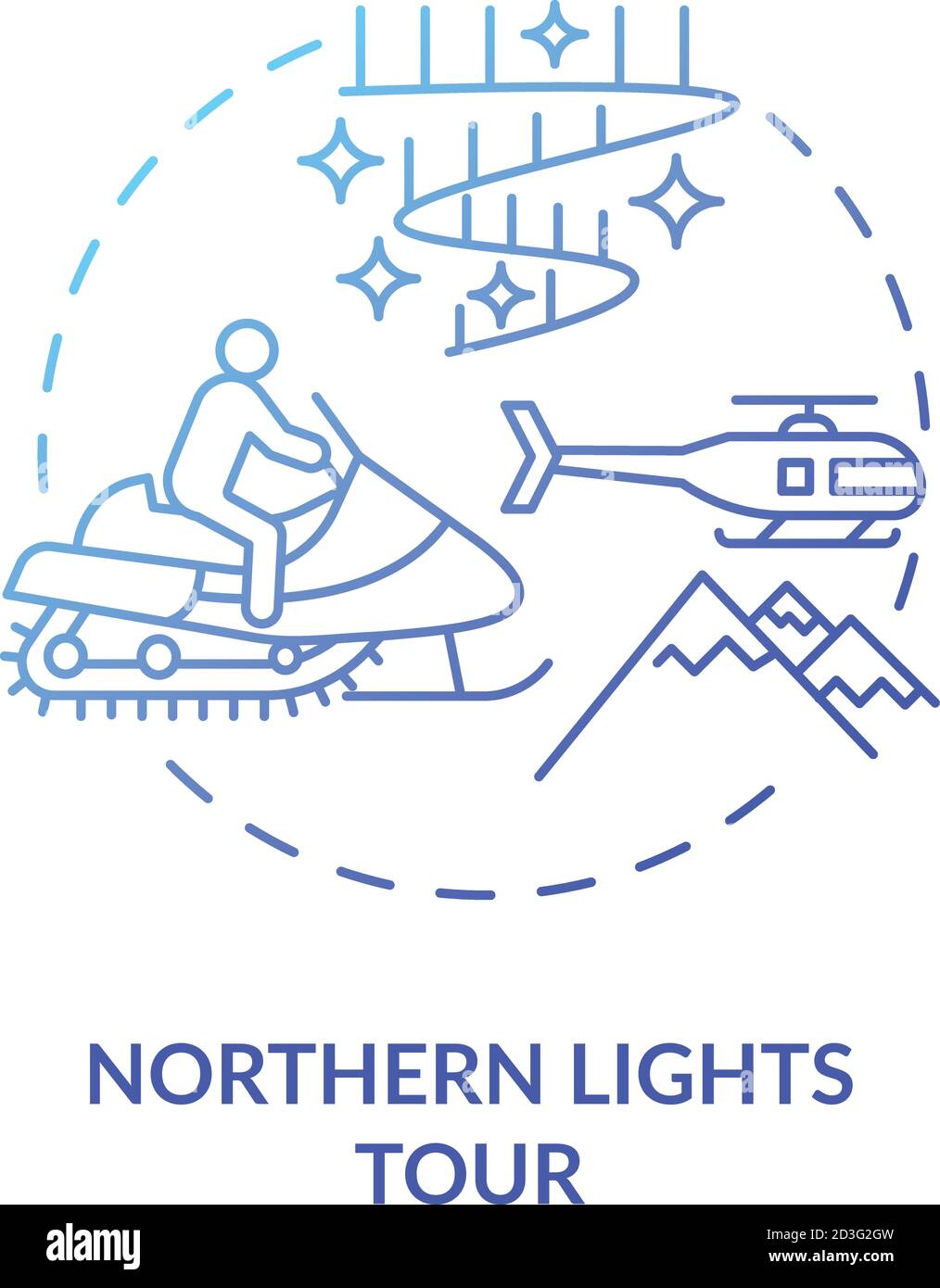 Aurora contour Stock Vector Images - Alamy