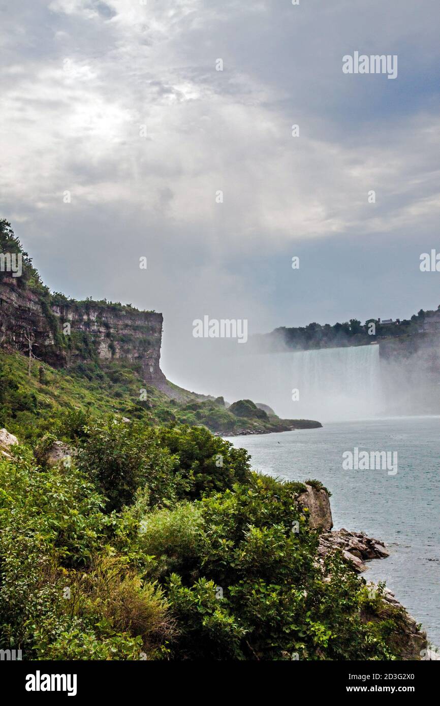 scenic landscape and travel images of Niagara Falls taken from new York ...