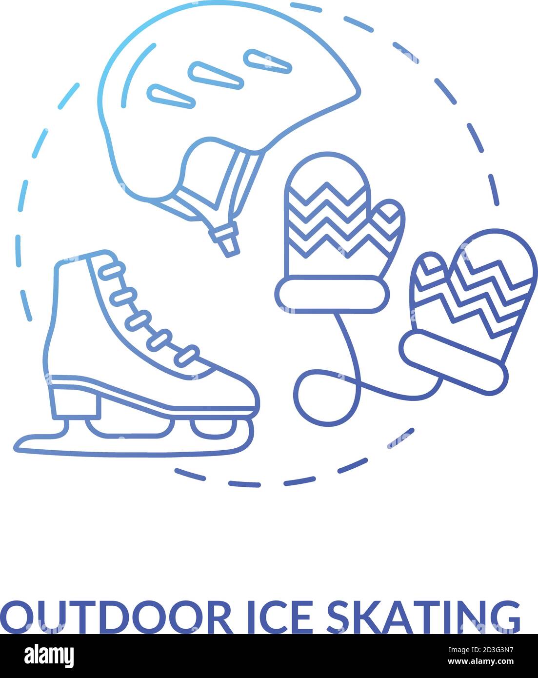 Outdoor ice skating concept icon Stock Vector Image & Art - Alamy
