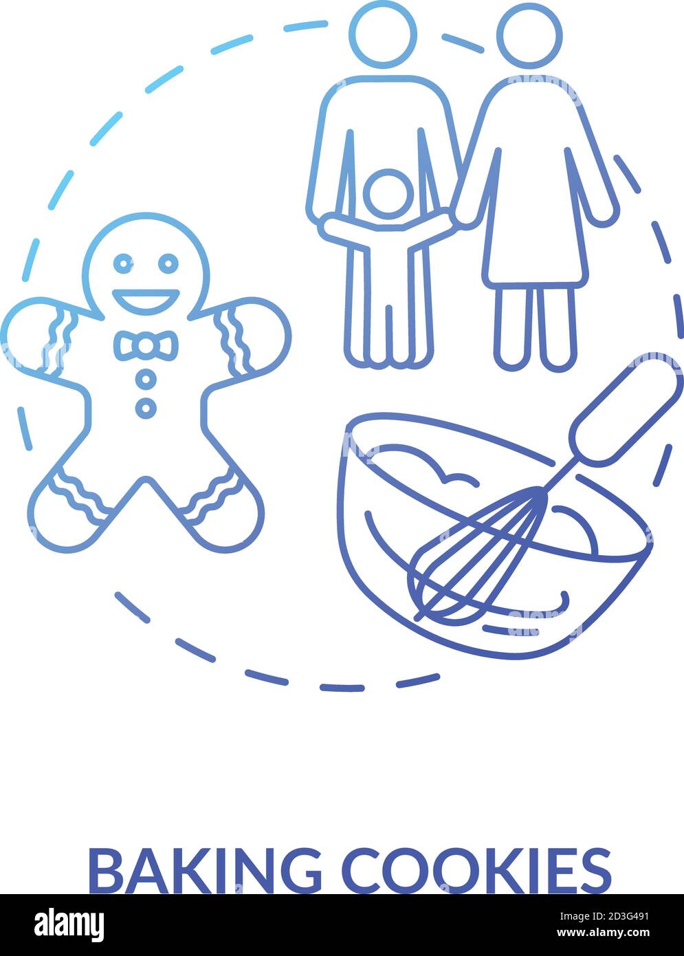 Baking cookies concept icon Stock Vector Image & Art - Alamy