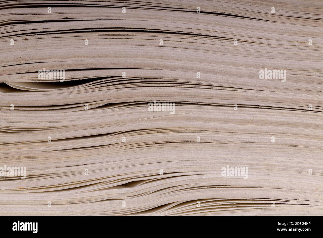 old book pages. side view close up Stock Photo - Alamy