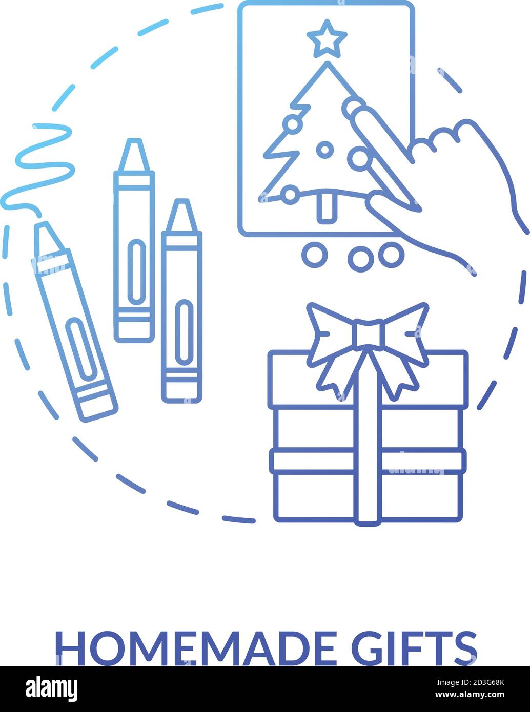 Homemade gifts concept icon Stock Vector Image & Art - Alamy
