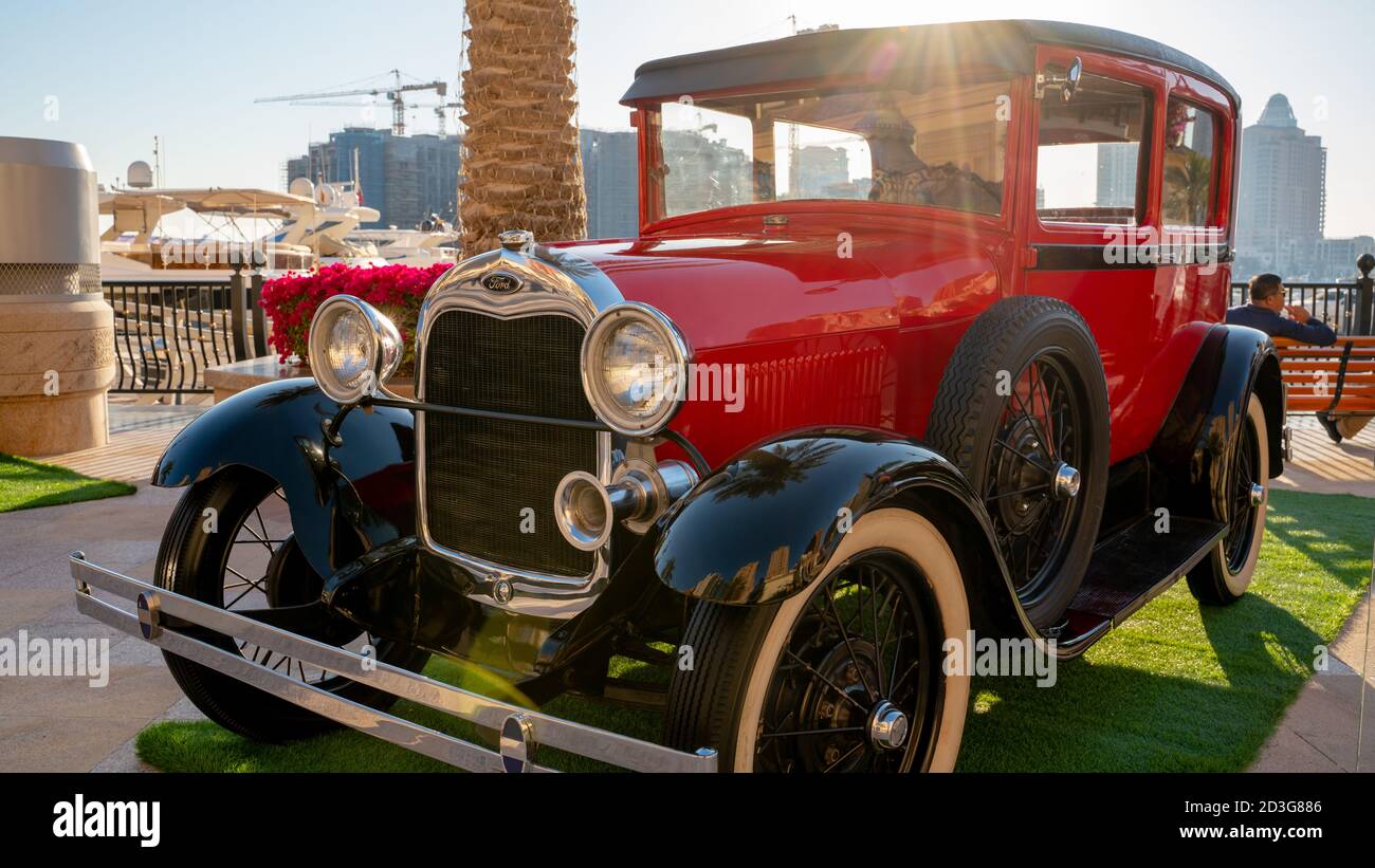 Doha,Qatar- 30 March 2020: 1929 ford model a classic car Stock Photo ...