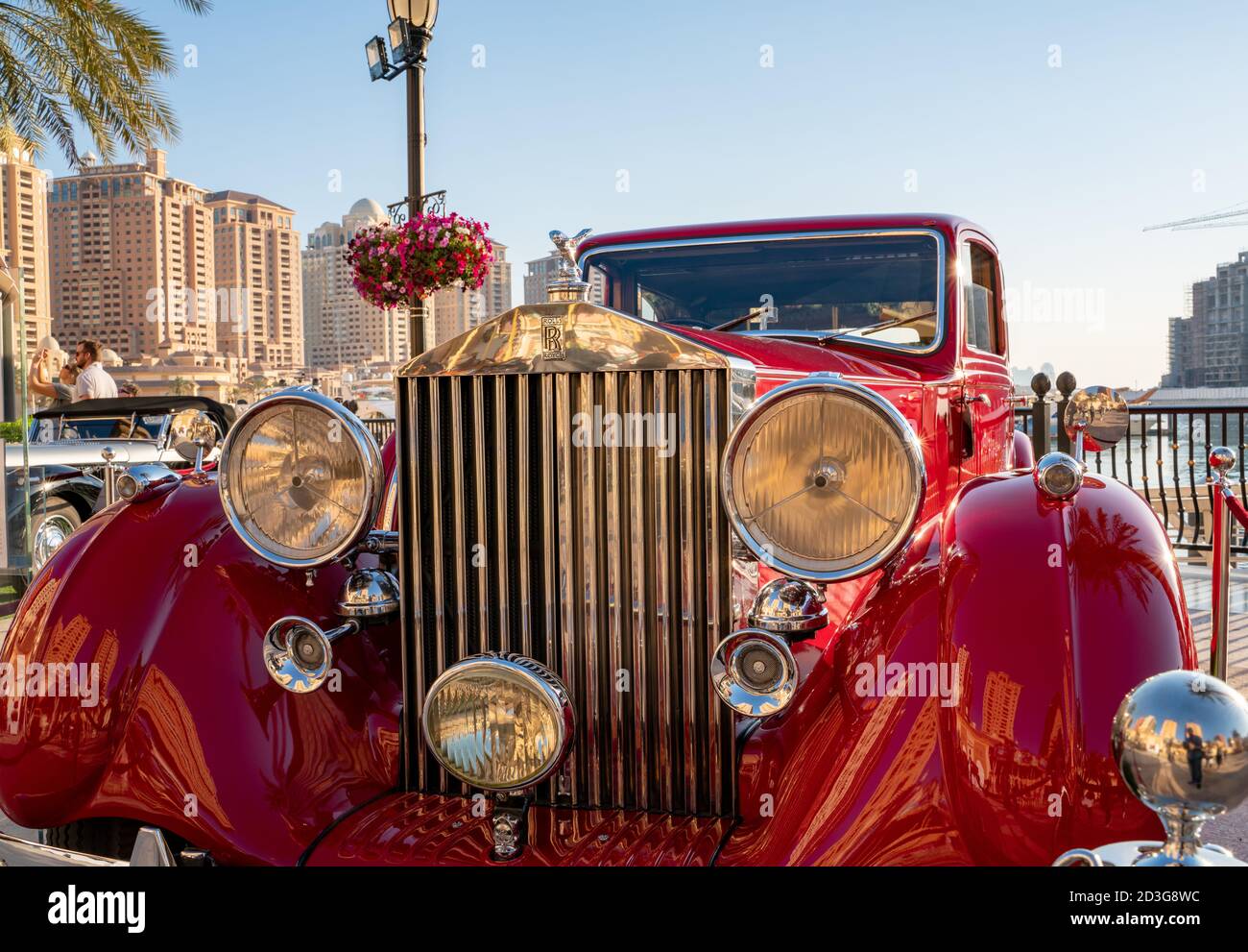 Doha,Qatar- 30 March 2020: 1936 Rolls royce phantom iii classic car ...