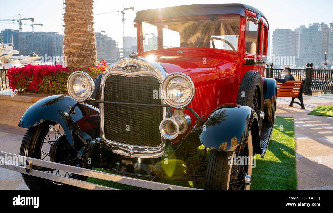 Doha,Qatar- 30 March 2020: 1929 ford model a classic car Stock Photo ...