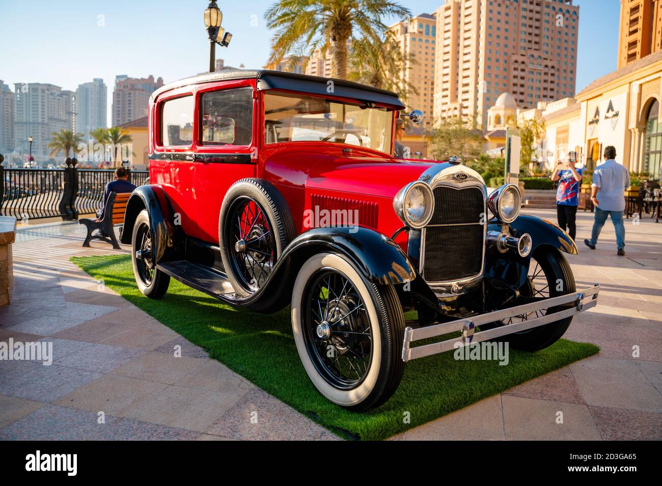 Doha,Qatar- 30 March 2020: 1936 Rolls royce phantom iii classic car ...
