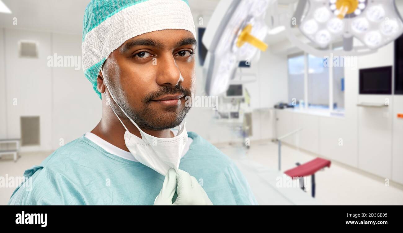 face of doctor or surgeon at hospital Stock Photo - Alamy