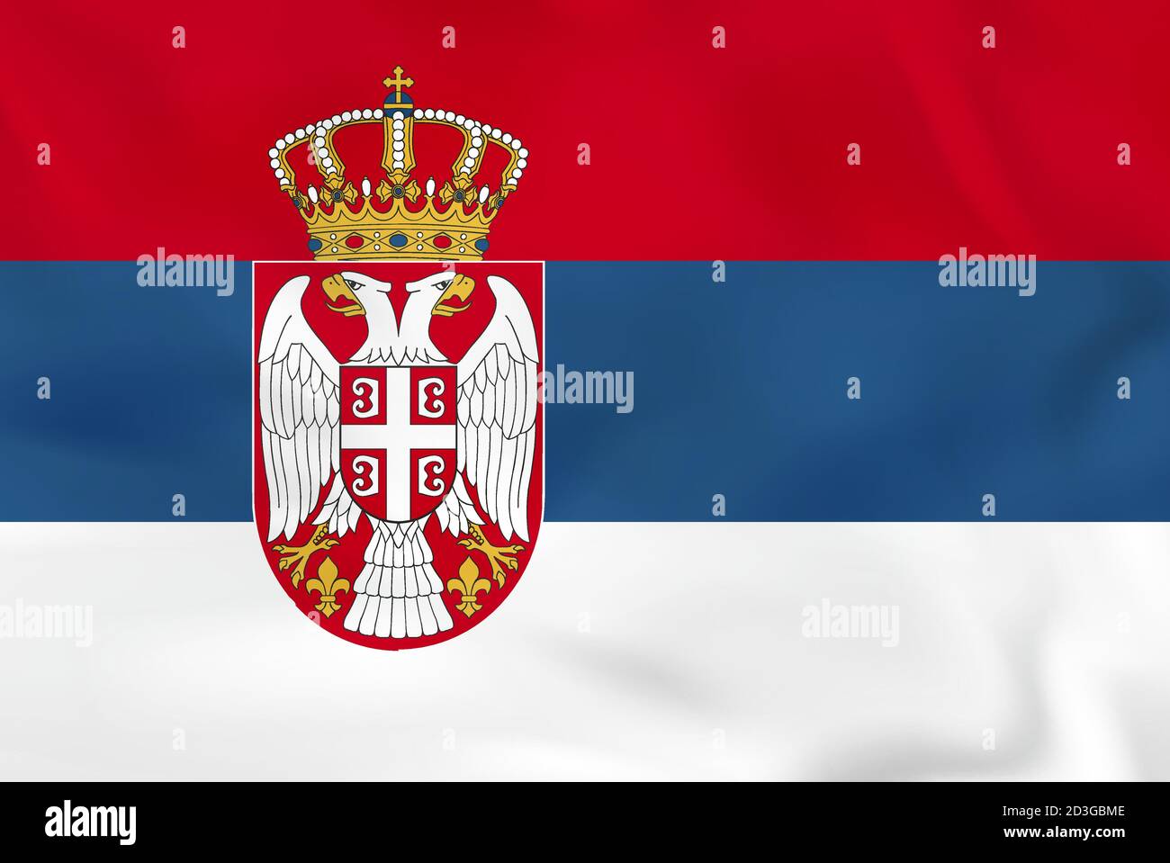 Serbia waving flag. Serbia national flag background texture. Vector ...