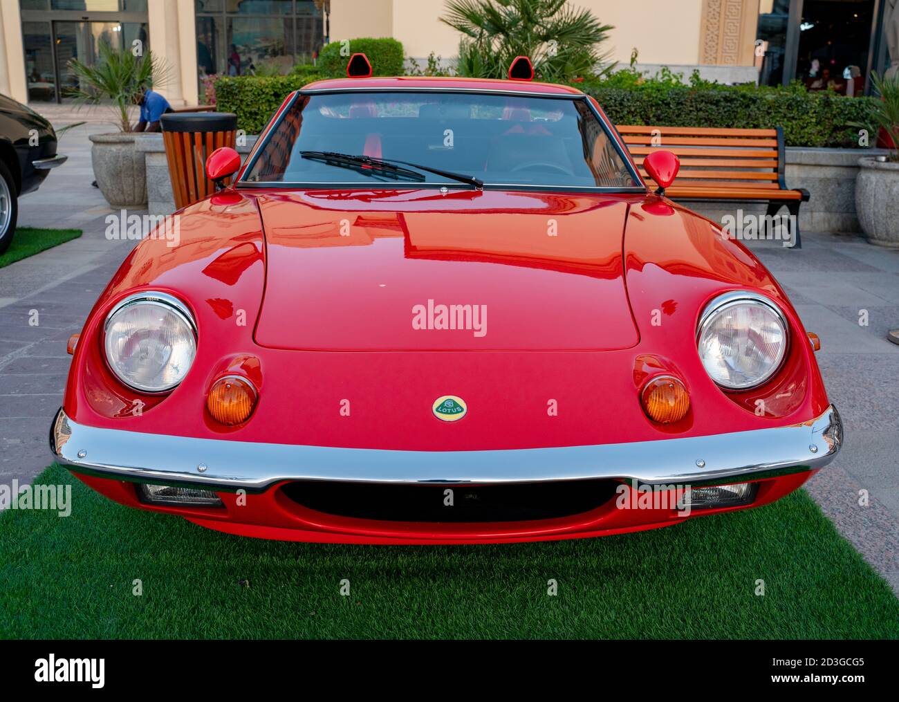 Doha,Qatar- 3 March 2020 :1972 Lotus Europa Car sports edition type 47 ...