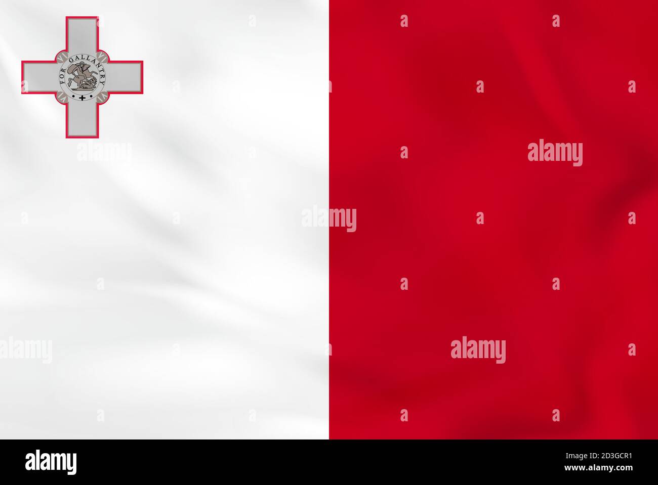Malta waving flag. Malta national flag background texture. Vector ...