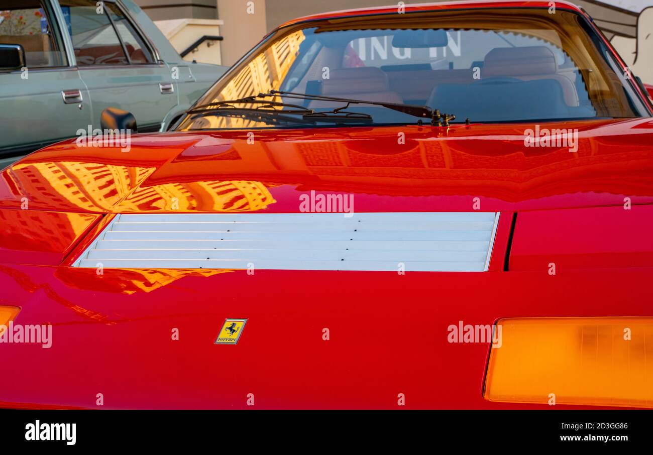 Doha,Qatar: 4 March 2020:1984 ferrari 512 bb classic sports car Stock ...