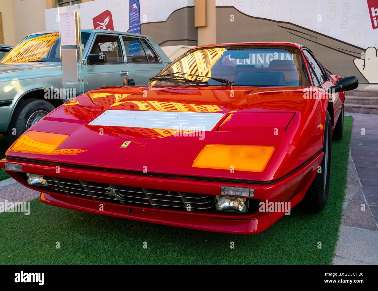 Doha,Qatar: 4 March 2020:1984 ferrari 512 bb classic sports car Stock ...