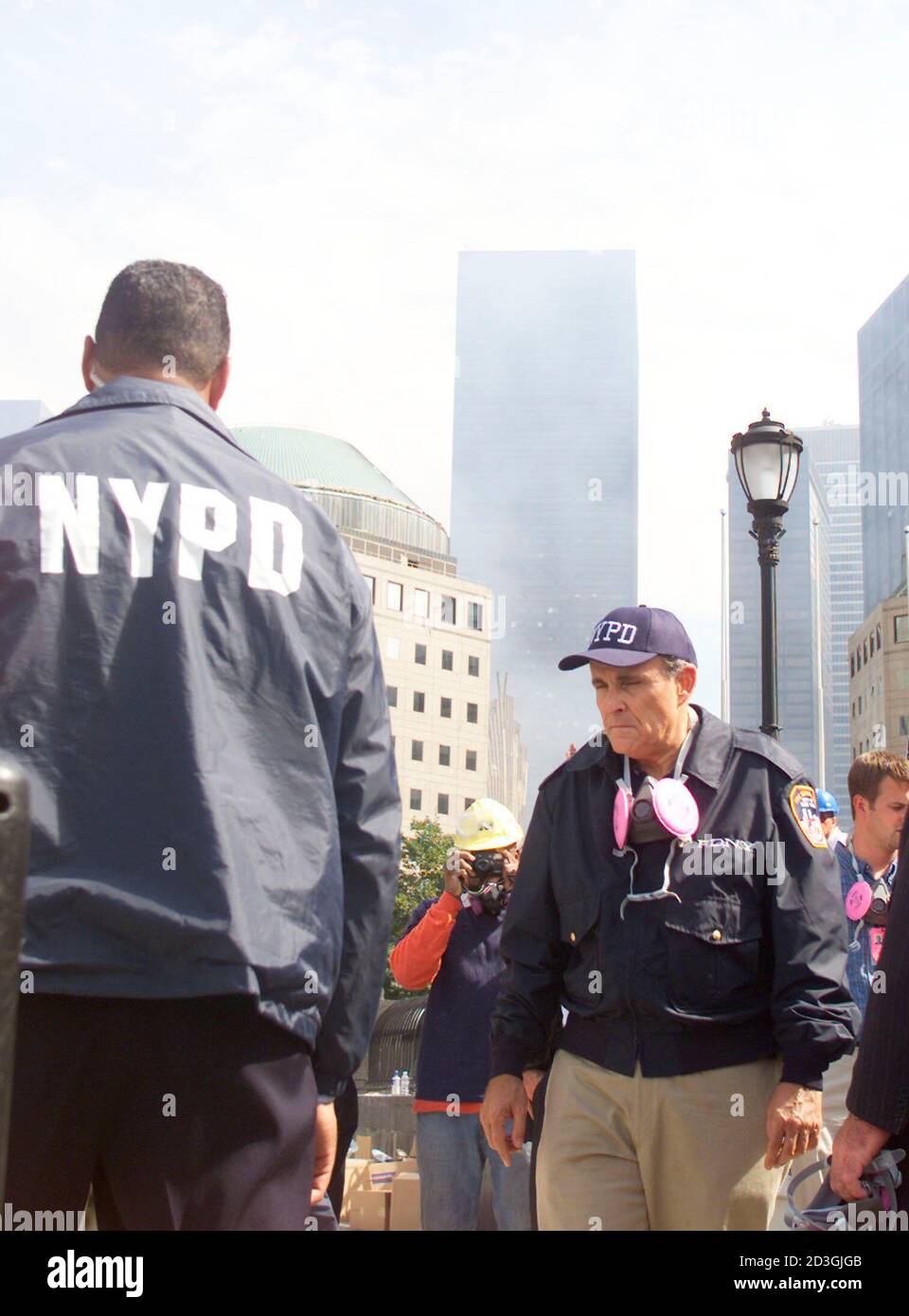 World Trade Center Attack 2001 Police High Resolution Stock Photography ...