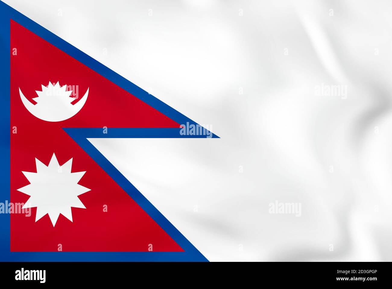 Nepal waving flag. Nepal national flag background texture. Vector ...