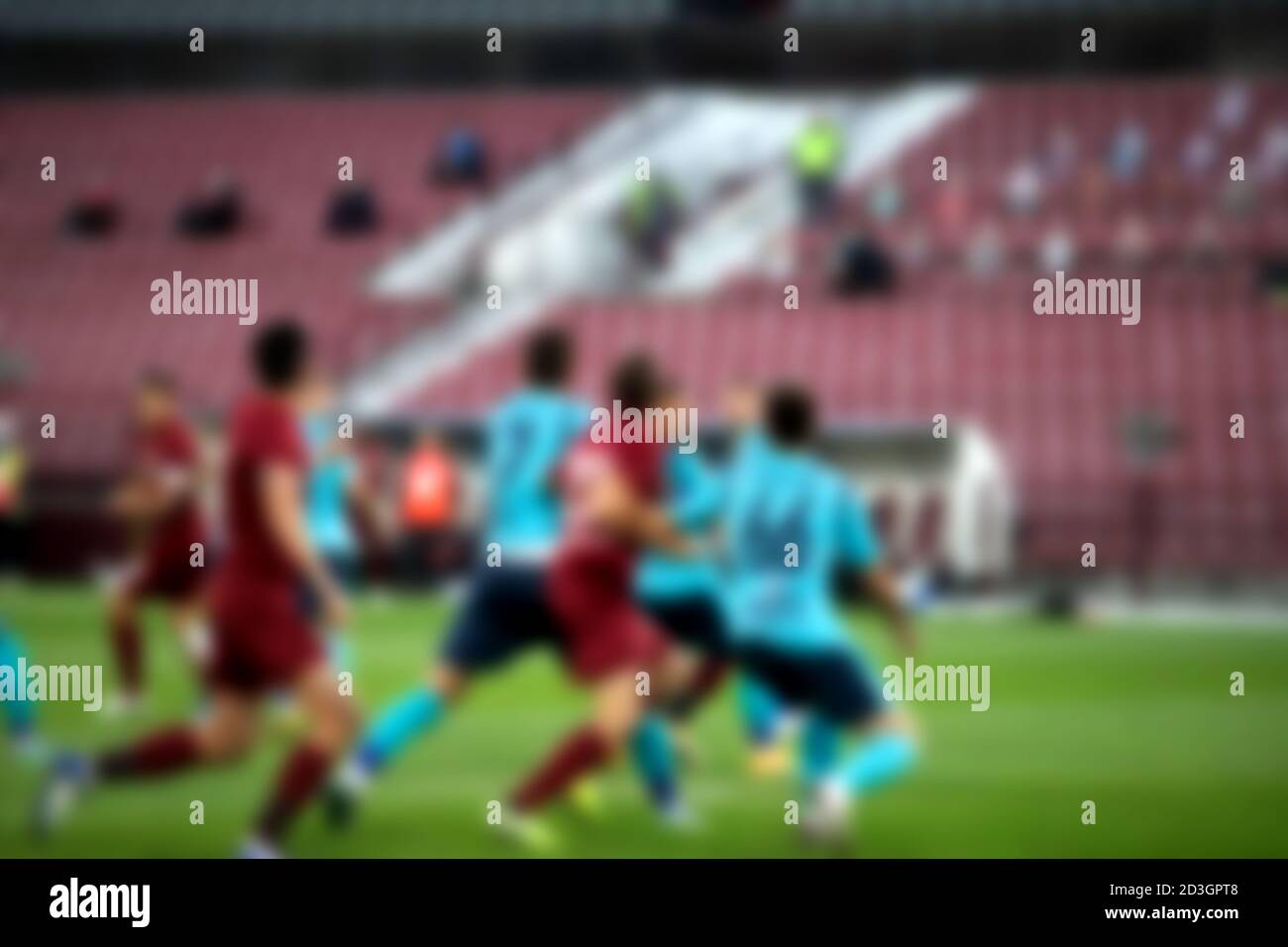 blurred background of soccer players during football game Stock Photo ...