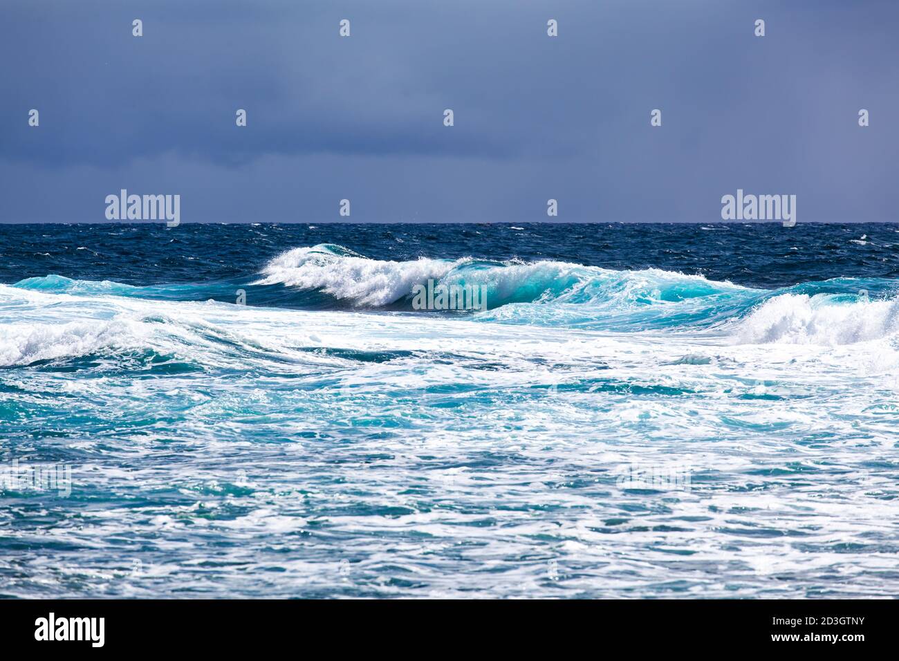 Beautiful shot of sea splash in Mauritius Stock Photo - Alamy