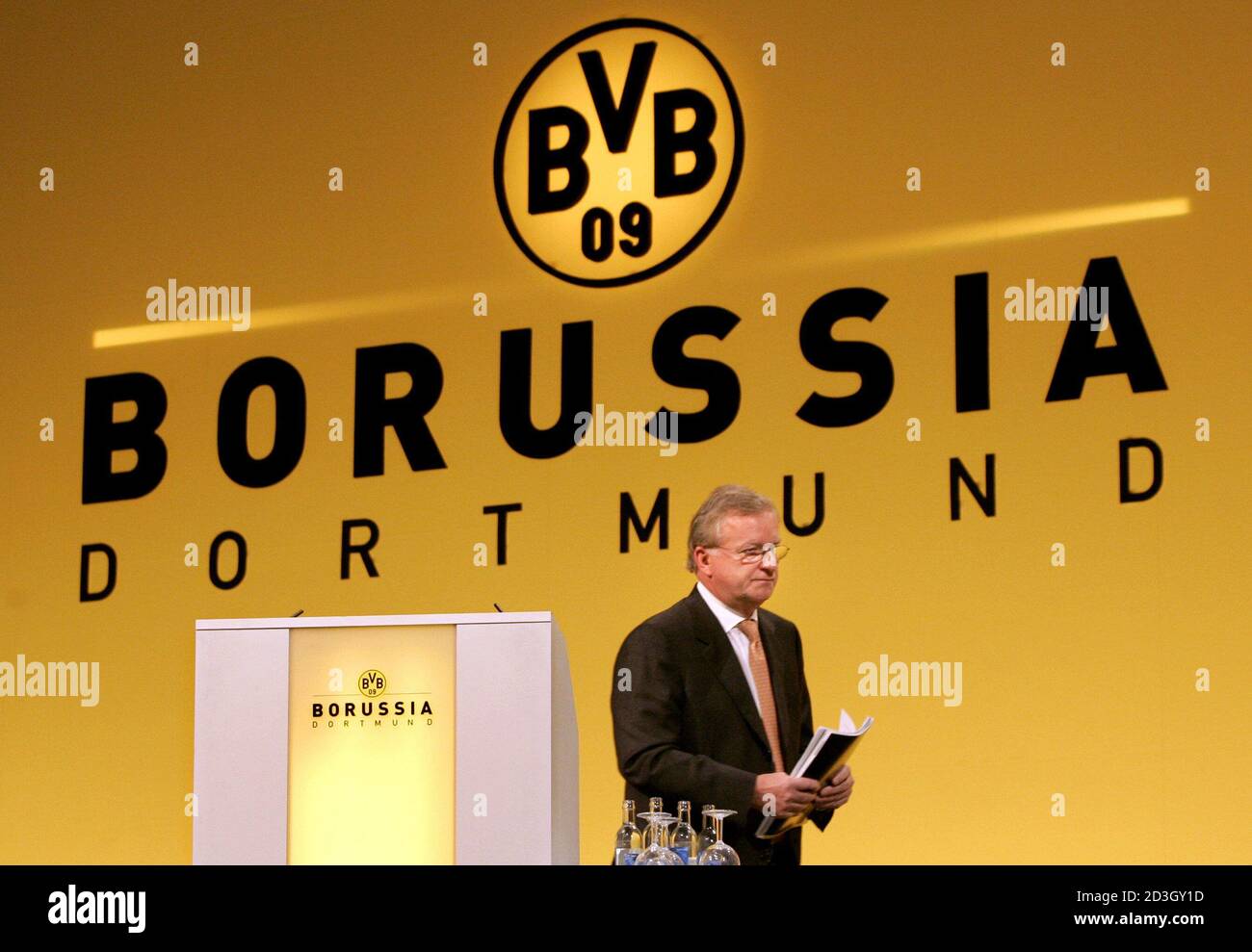Gerd Niebaum President Borussia Dortmund High Resolution Stock ...