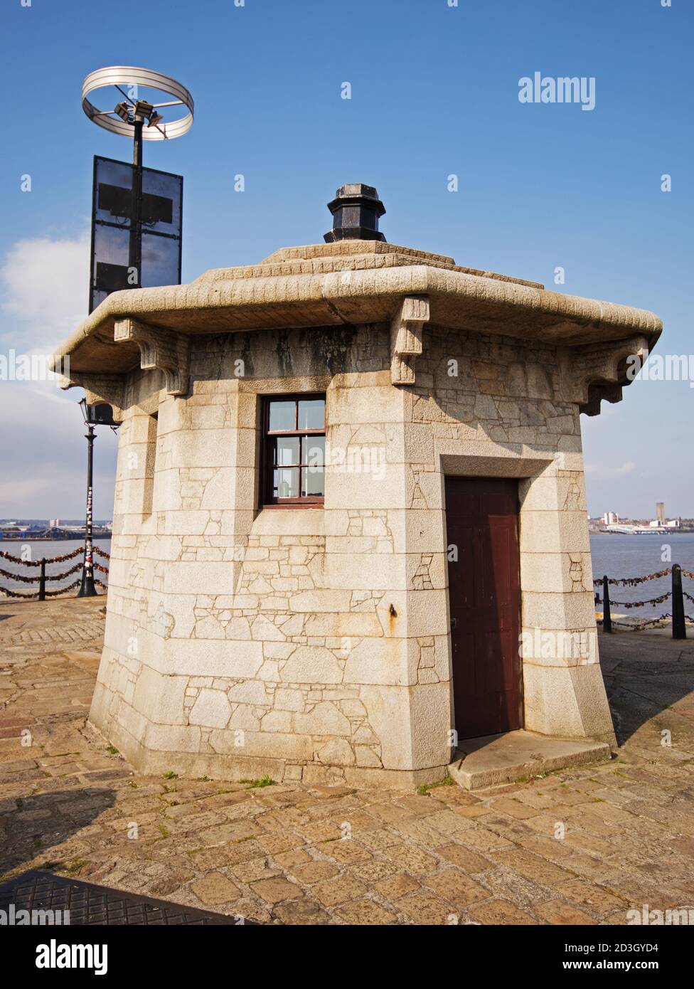 An ancient hut on the quayside in Liverpool Stock Photo - Alamy