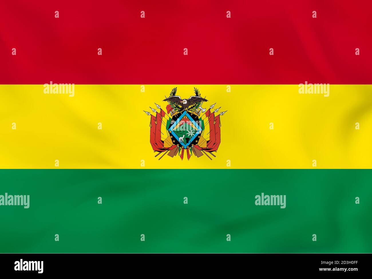 Bolivia waving flag. Bolivia national flag background texture. Vector ...