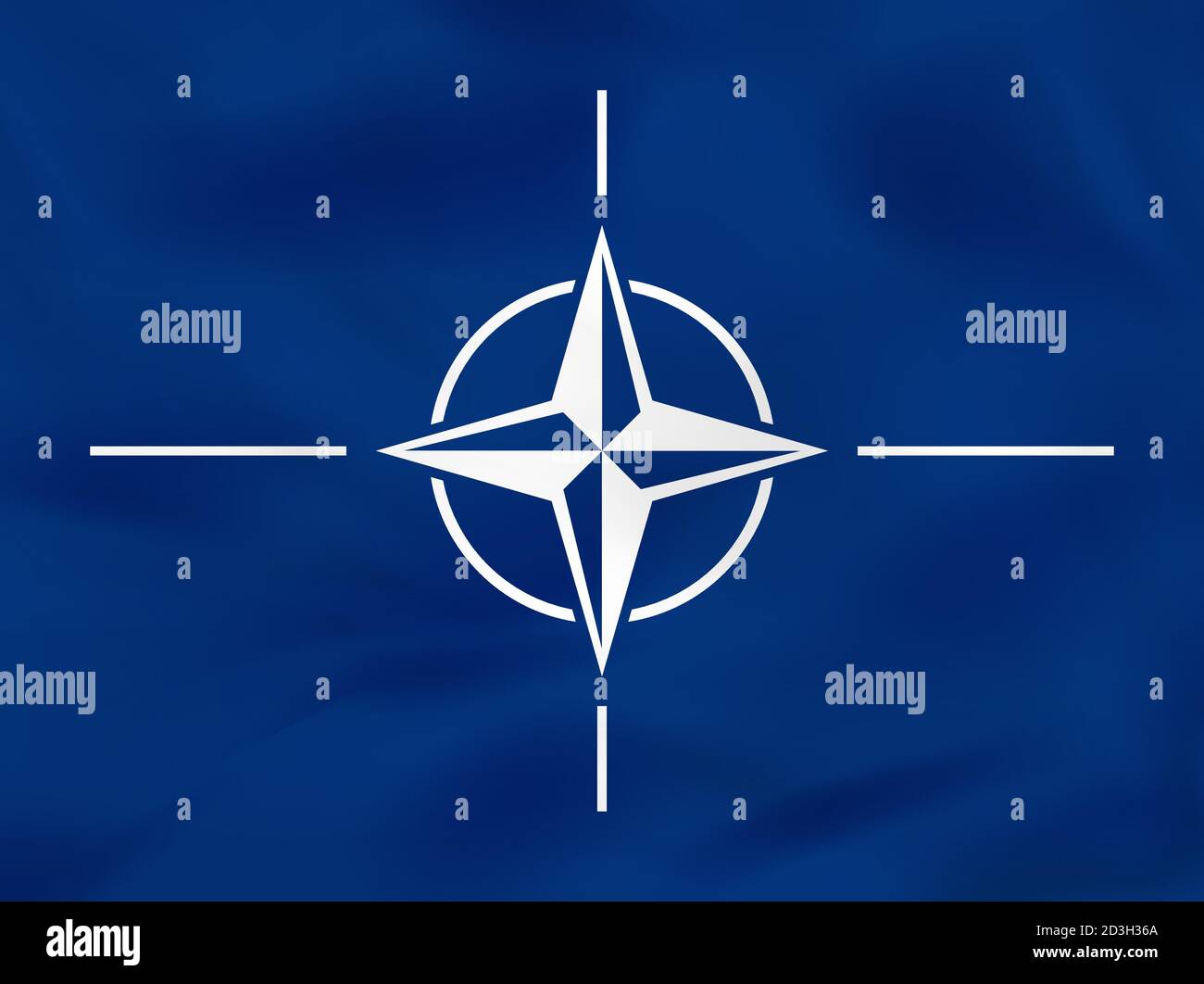 Nato waving flag. Nato national flag background texture. Vector ...
