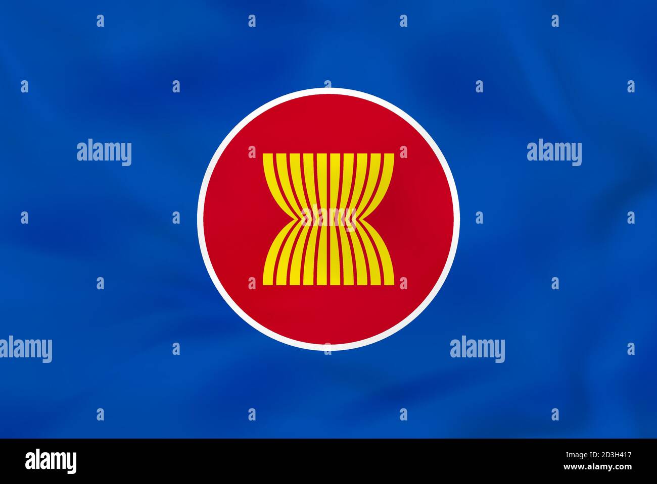 ASEAN waving flag. ASEAN national flag background texture. Vector ...